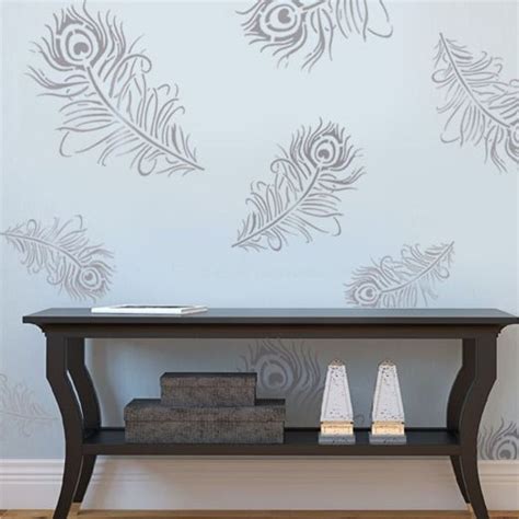 Peacock Wall Stencil
