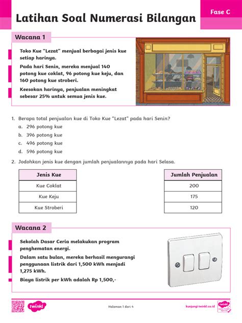 Latihan Numerasi Kelas 3 Sd Pdf