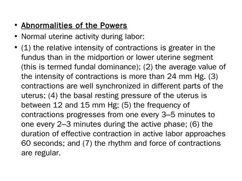 Normal And Abnormal Labor