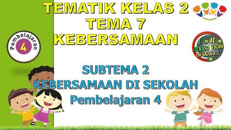 Soal Kunci Jawaban Tematik Subtema Kelas SD Pembelajaran Halaman Halaman