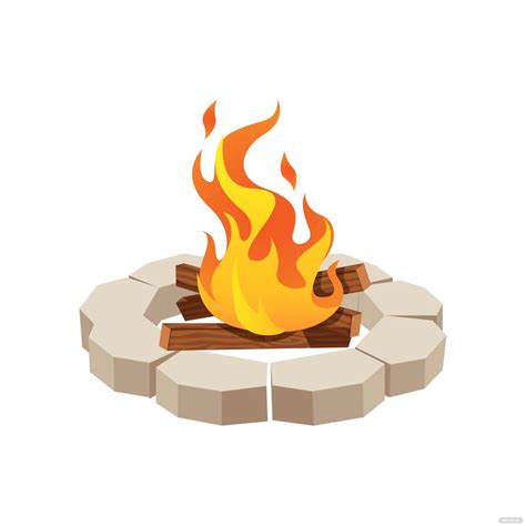 Fire Pit Vector In Illustrator Eps  Png Svg Download