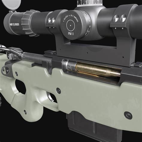 Accuracy International Awm L115a3 3d Model 58 Max Obj Free3d