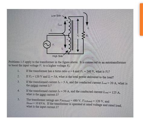 Problems 1 5 Apply To The Transformer In The Studyx