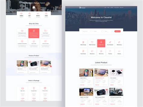 ClassiList Classified Ads And Listing Template Behance