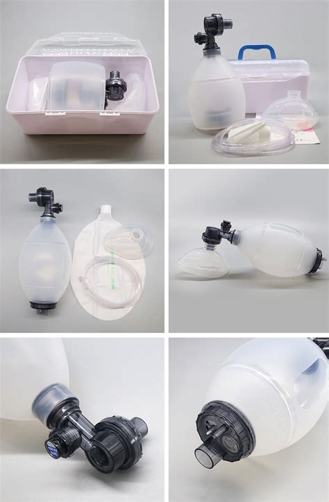 Hospital Ambu Bag Emergency Medical Resuscitator Valve Solid Liquid