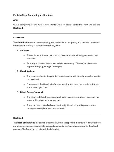 Ccd Unit 2 Pdf Cloud Computing Service Level Agreement