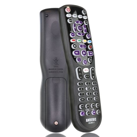 Anderic Rrur01 Universal Remote For Roku Players And Tvs Backlit Keys