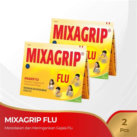 Mixagrip Flu 3 Pieces 4 Tablets X 2 Strips Shopee Singapore