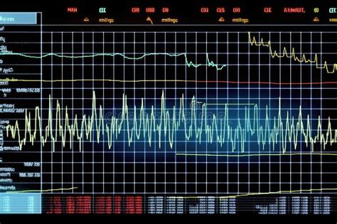 Oscilloscope Waveform On Its Screen Generative Ai Stock Illustration Illustration Of Internet