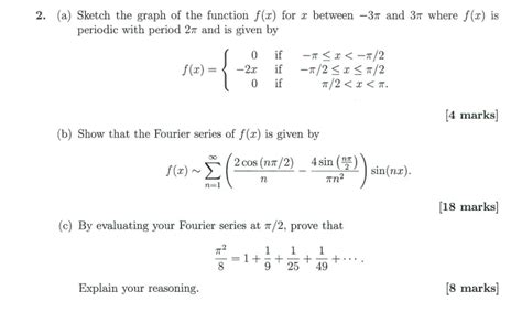 solved a sketch the graph of the function f x for x