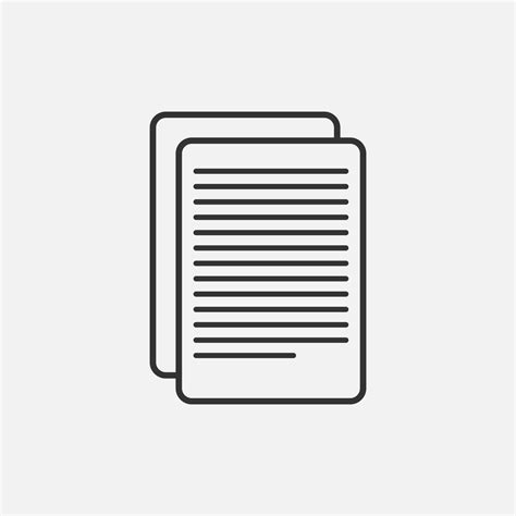 Paper Document Vector Linear Illustration 34885530 Vector Art At Vecteezy