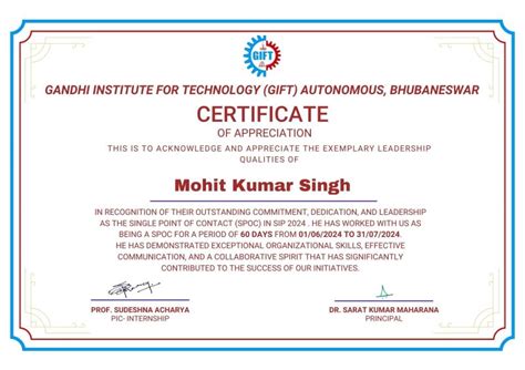 Mohit Kumar Singh On Linkedin Thrilled To Share That I Successfully