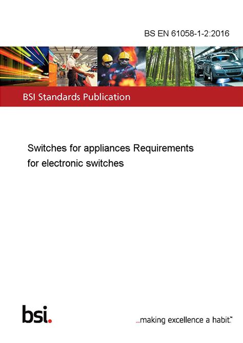 BS EN 61058-1-2:2016 Switches for appliances Requirements for ...