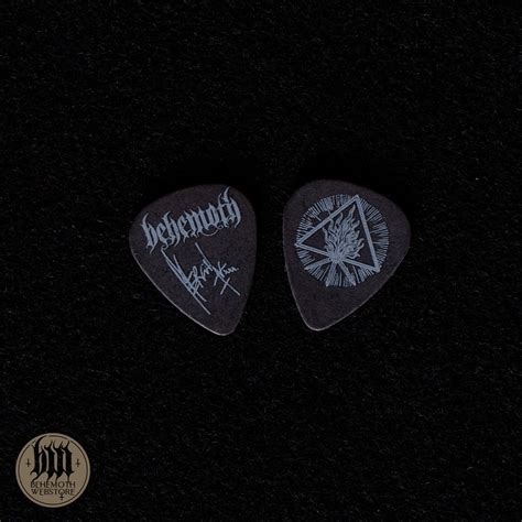A Plastic Guitar Pick Nergal Signature Black