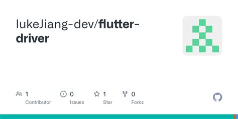 GitHub LukeJiang Dev Flutter Driver
