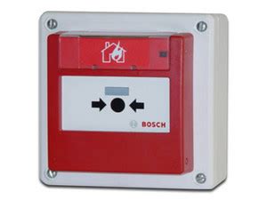Pulsador De Alarma De Incendio Manual Bosch Fmc 420rw Hsrrd Color Rojo