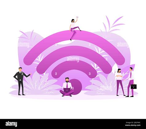 Wifi Router Device Wireless Internet Concept Router And Signal Stock