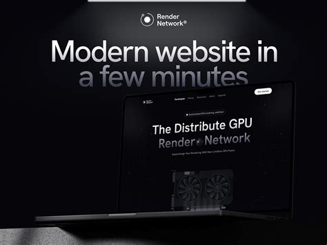 Decentralized GPU Rendering Platform Website Behance