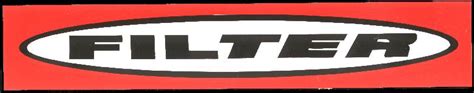 Sticker Filter Band Logo Industrial Hard Rock 1990s Alt Huge Large