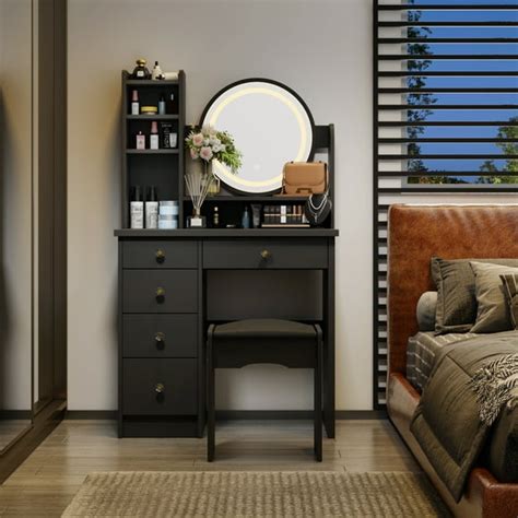 Black Vanity Table