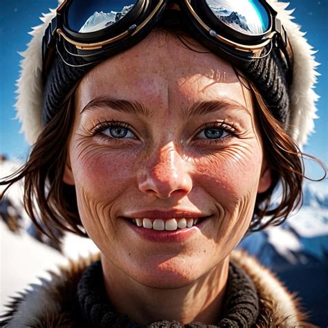 Premium Photo Antartica Woman From Antarctica Typical National Citizen