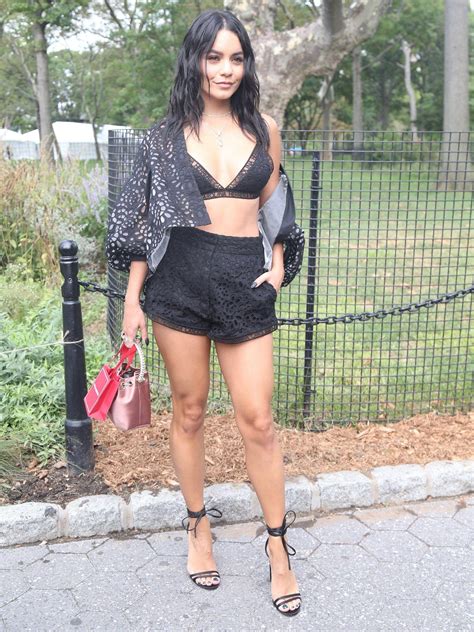 Vanessa Hudgens Showing Off Her Hot Body In Sexy Lace Outfit And Heels