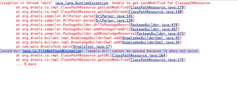 Eclipse Drl File Cannot Be Opened Because It Does Not Exist Stack Overflow