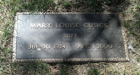 Mary Louise Mayo Cusick 1924 2000 Find A Grave äreminne
