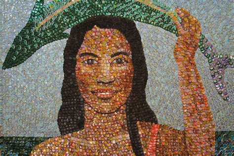 Charleston Daily Photo Soda Bottle Cap Art Mural