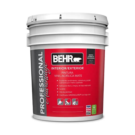 Pintura Professional Advantage Behr Base Blanca 1892 L The Home Depot México Ventas A