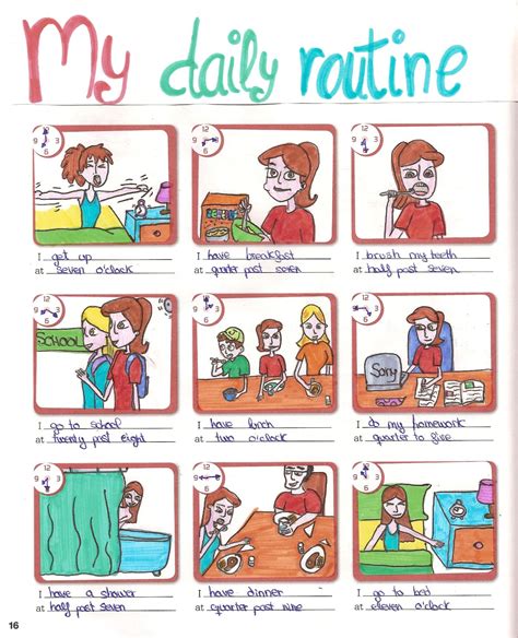 Resultado De Imagen Para My Daily Routine Английский Английский дом