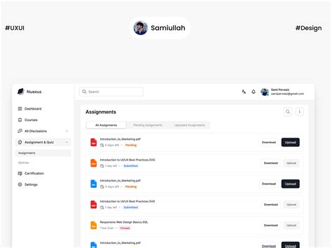 Assignment Dashboard Design By Sami Perwaiz On Dribbble