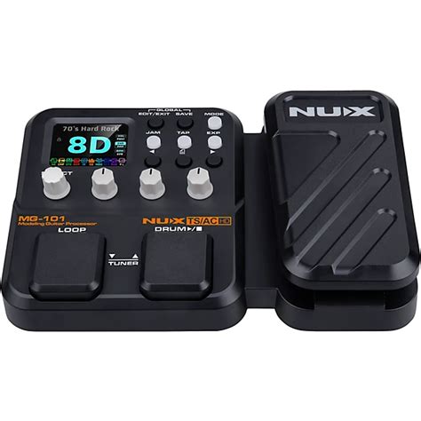 Nux Mg 101 Multi Effects And Amp Modeler Effects Pedal Black Guitar Center