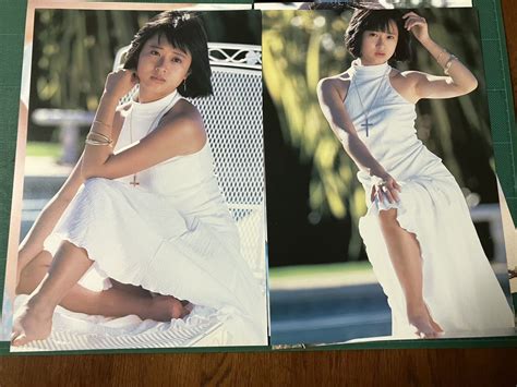 Yahooオークション 松本典子 切り抜き9枚 ワキに自信 黒ビキニ 80年