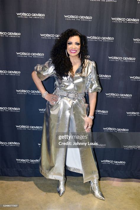 Trinere Poses For Picture Backstage During The 2023 Freestyle