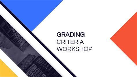 Grading Criteria Workshop Genially