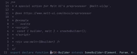 📁docs `melt` Action Jsdoc Is Wrong · Issue 568 · Melt Uimelt Ui · Github