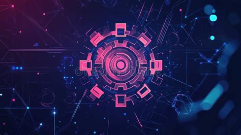 Abstract Digital Circuit Design Pattern Stock Illustration Illustration Of Theory System