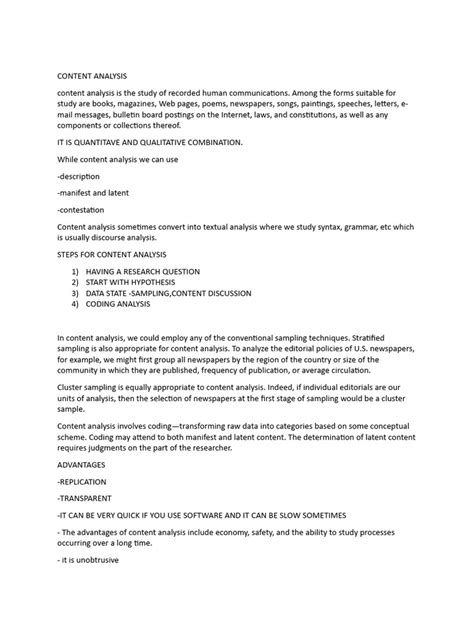 Content Analysis Pdf Computers