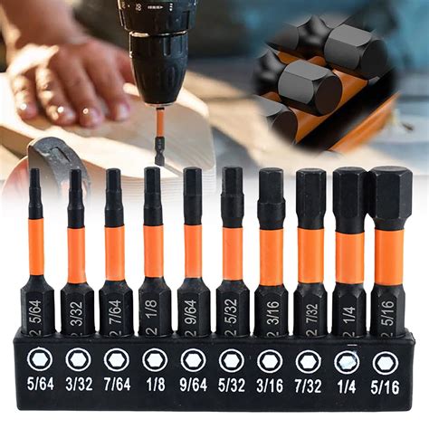 20pc Metric And Imperial Hexagonal Screwdriver Head 50mm Hexagonal