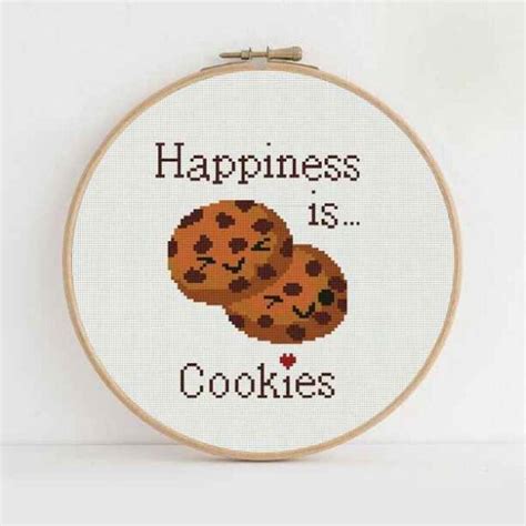 Happiness Is Cookies Cross Stitch Pattern Lab Pattern