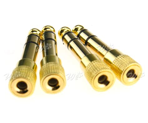 35mm Male To 635mm Female Stereo Audio Headphone Jack Metal Adapter