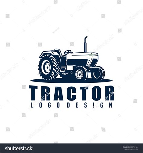 Tractor Logo Design Farm Stock Vector Royalty Free 2002792124