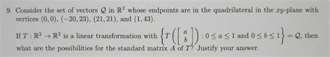 Solved Consider The Set Of Vectors Q In R Whose Chegg