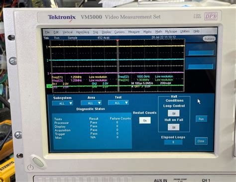 Tektronix Vm5000 Tds5104b Dpo Oscilloscope 4ch 1ghz 5gss 3m Sm J2 Usb Pw3 Ja3 Ebay