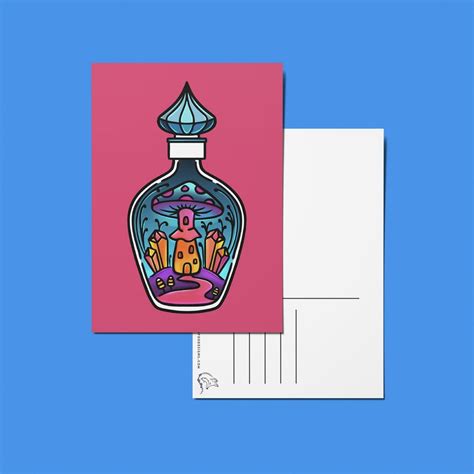 Juniper Fox Designs Mini Scenes In Bottle Shaped Pins And Prints