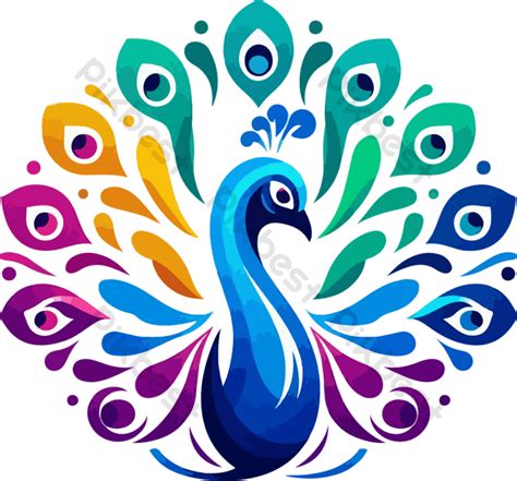 Vector Peocock Color Logo 01 Png Images Eps Free Download Pikbest