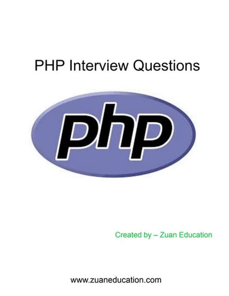 Php Interview Questions For Freshers 2018 Pptx