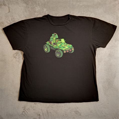 Gorillaz Geep Dune Buggy Camo Album Cover Logo Back M Gem