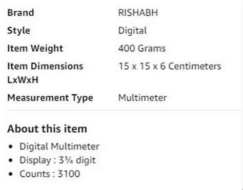 Rishabh 15s Digital Multimeter At ₹ 6200 Pc Analog Multimeter In Secunderabad Id 3037365091